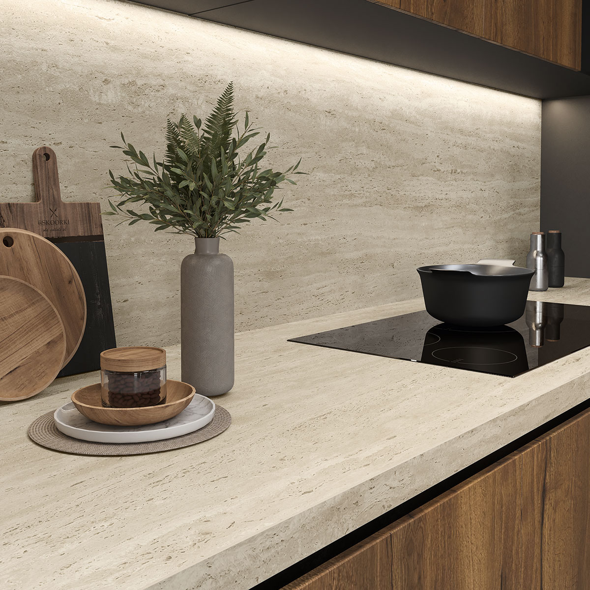 Travertino Pearl Porcelain – Elegant Pearl Travertine-Look Porcelain by ...