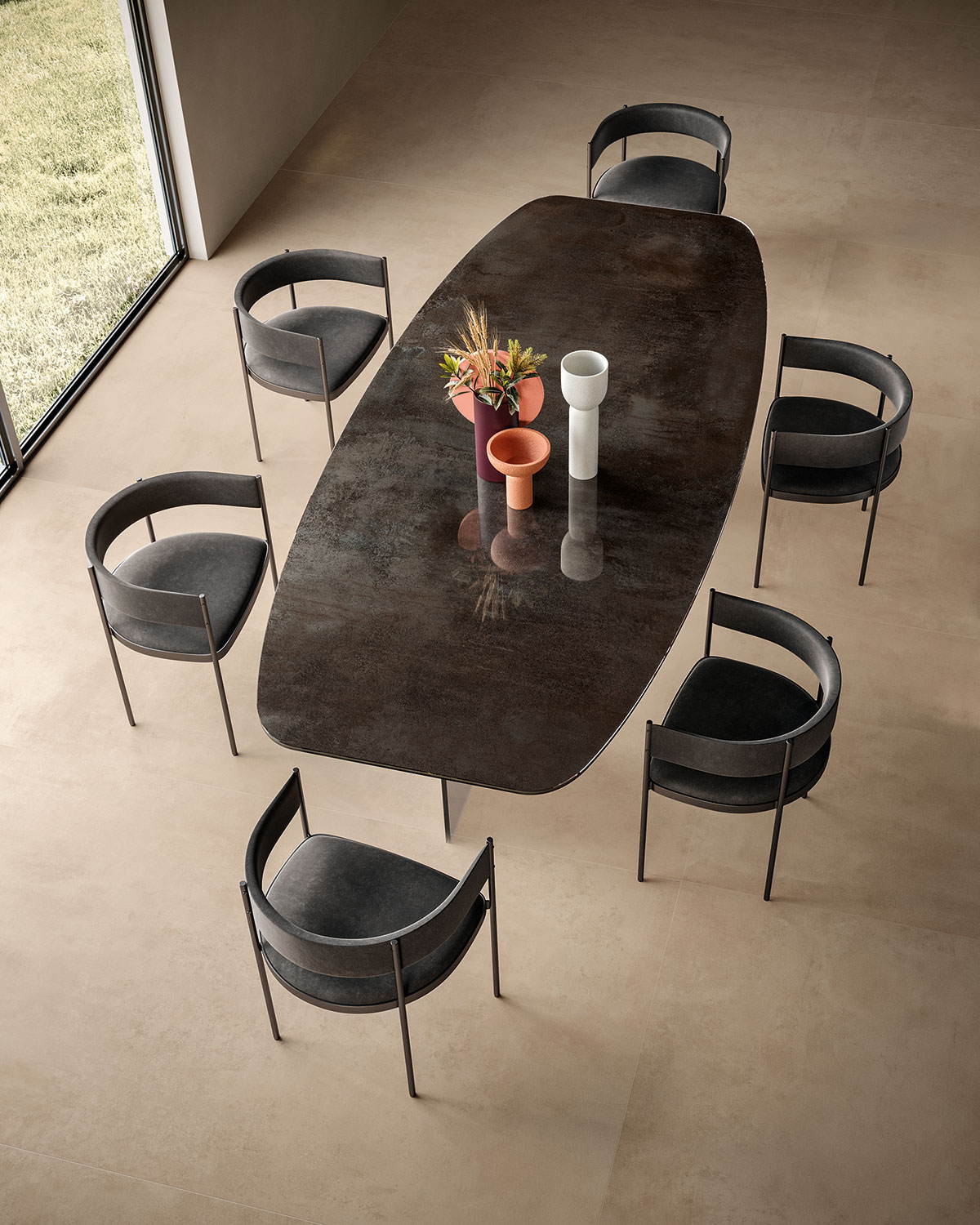Blaze Iron Porcelain – Industrial-Style Porcelain Surfaces by Atlas ...