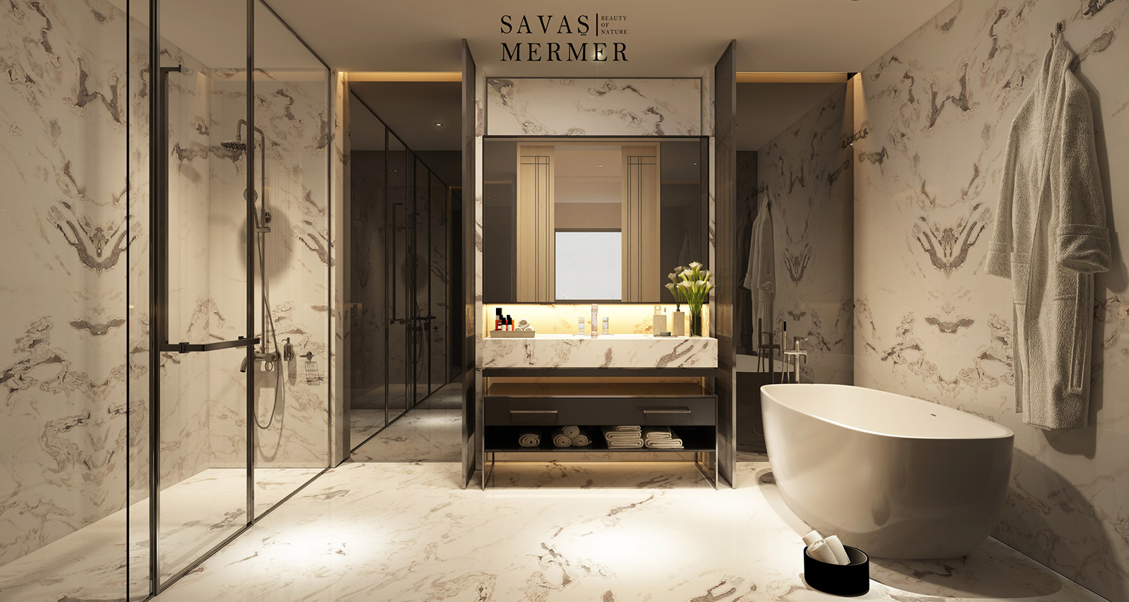 Oyster White Mermer eşsiz ve harika bir mermerdir.