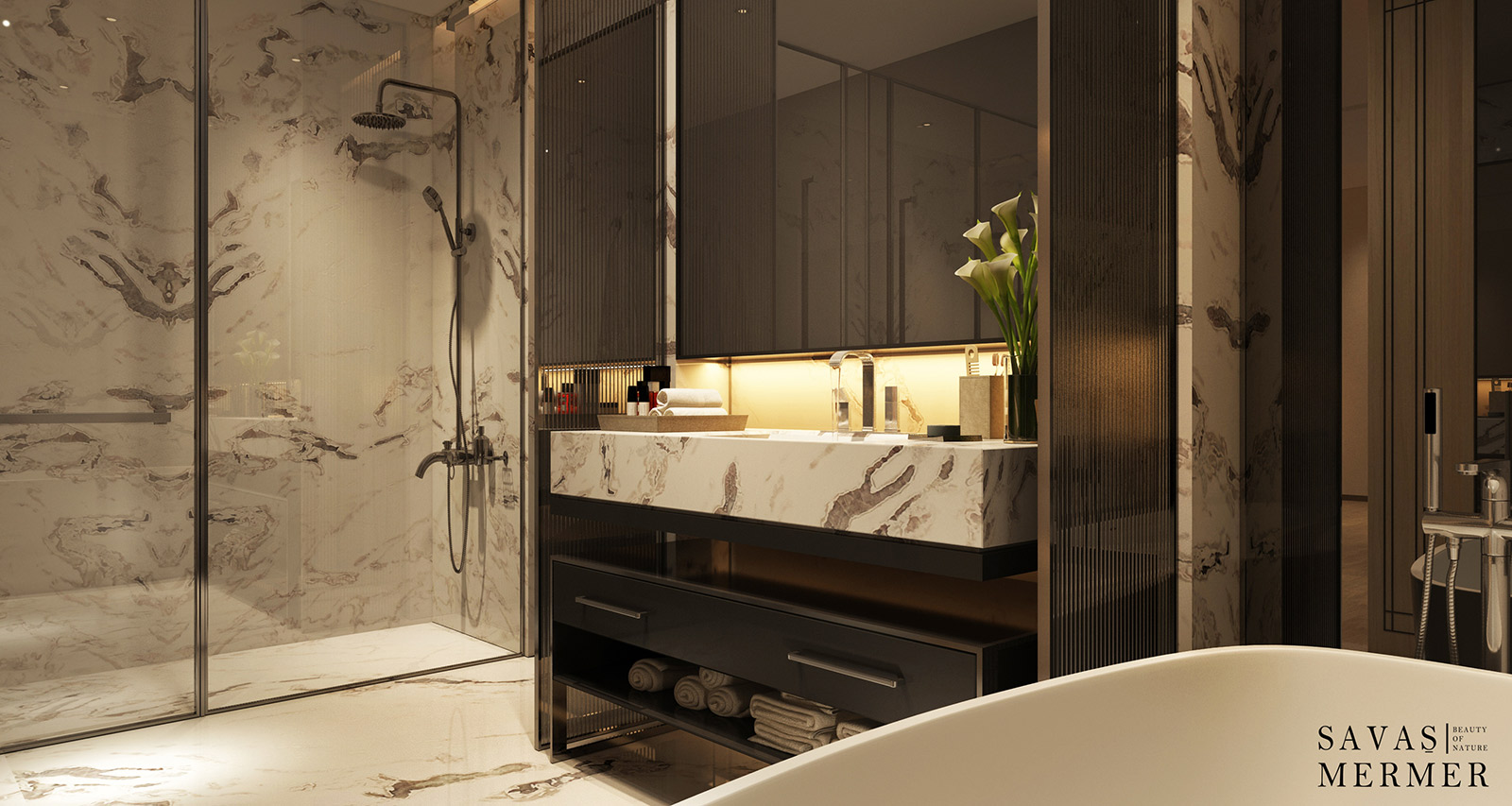 Oyster White Mermer eşsiz ve harika bir mermerdir.